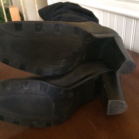 Markon | Shoes | Markon Womens 85m Black Leather Scrunch Boots | Poshmark